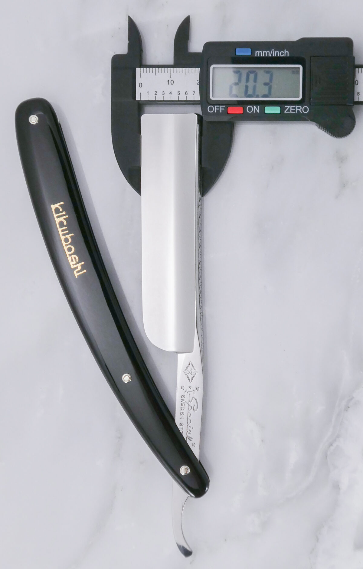 NOS Kikuboshi A-1 Special Swedish Steel Japanese Straight Razor ...