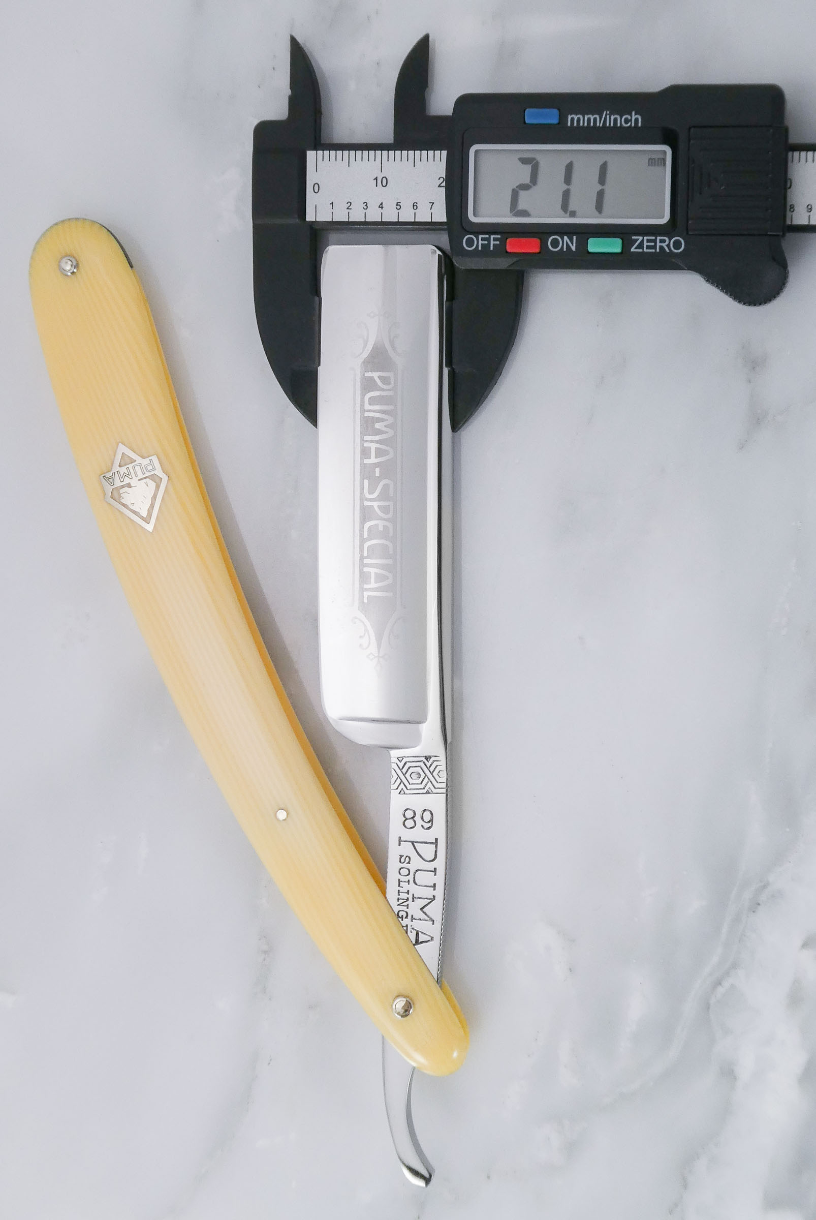 Vintage Puma 89 Pumaster Steel Solingen Germany Straight Razor ~ Shave ...
